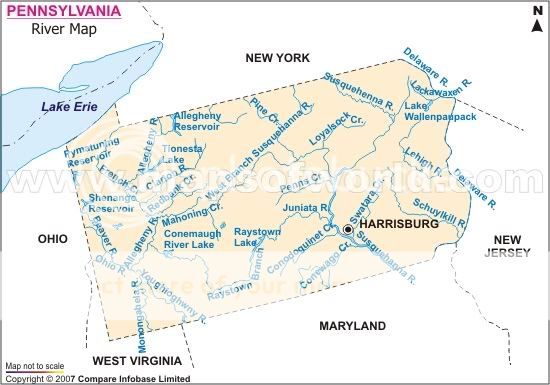 Pennsylvania River Map Photo by AuntKat56 | Photobucket